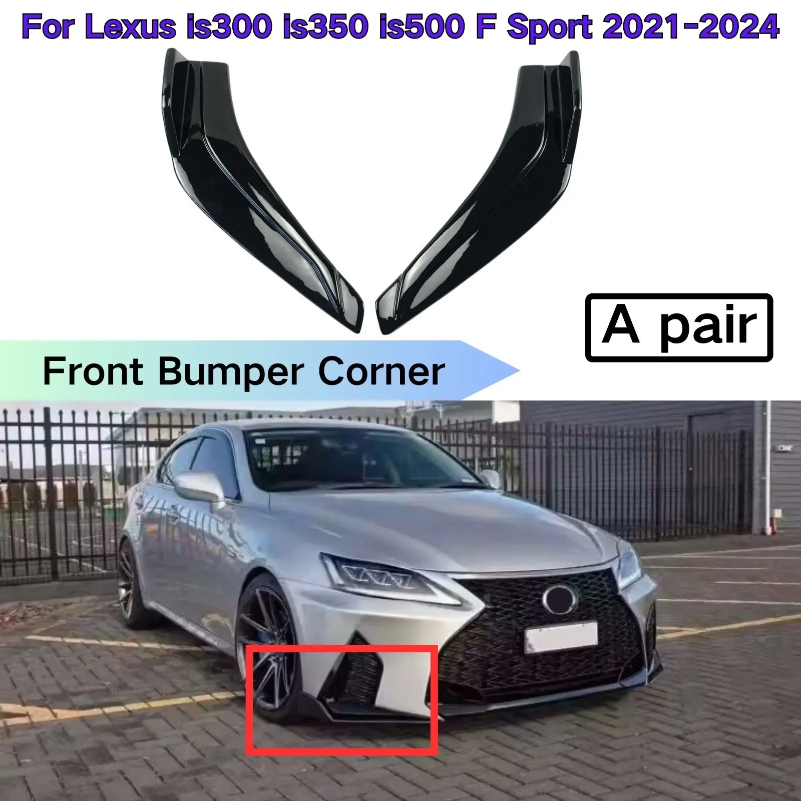 Front-Bumper-Corner-For-Lexus-Is300-Is350-Is500-F-Sport-2021-2024 ...
