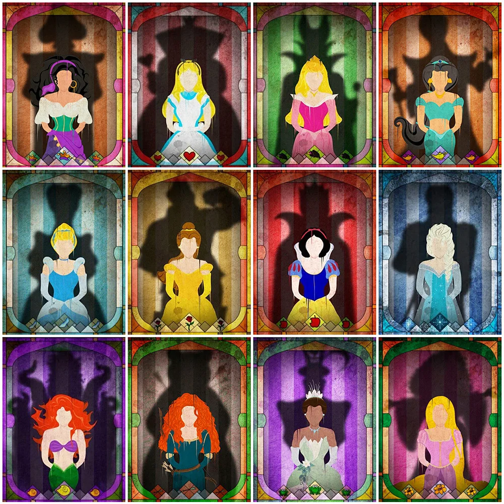 Disney Princess Character Drawings