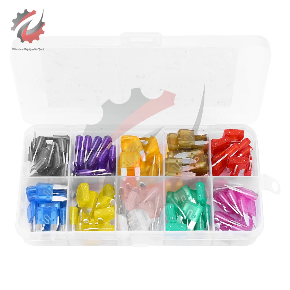 120PCS-Car-Fuse-Set-Block-Fuse-Box-Mini-Insert-Type-Fuses-Blade-For ...