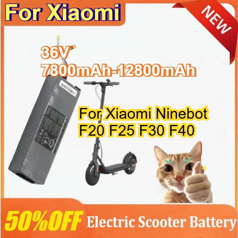 36V 7800mAh-12800mAh Battery For Xiaomi Ninebot F20 F25 F30 F40 ...