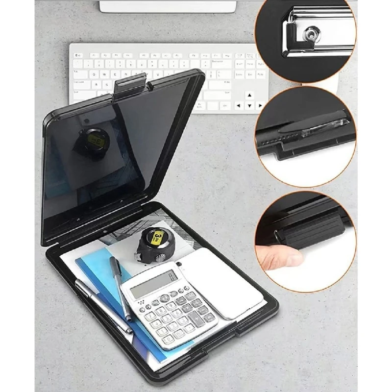 2-in-1-File-Case-with-Clipboard-Waterproof-File-Folder-Dust-proof ...