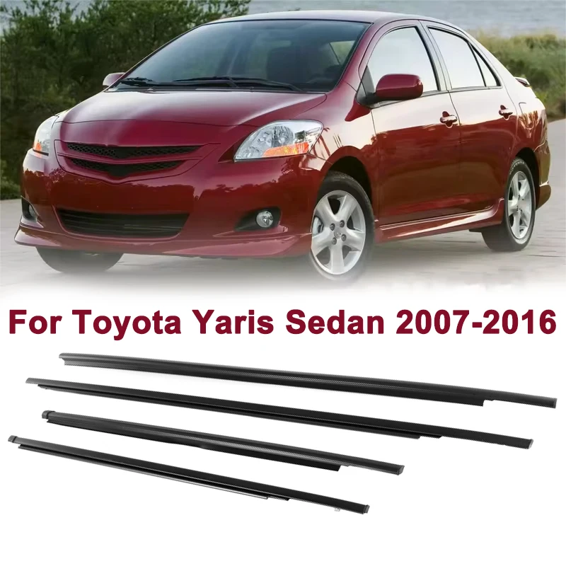 68160-52150 Car Window Glass Weatherstrip Molding Trim For Toyota Yaris ...