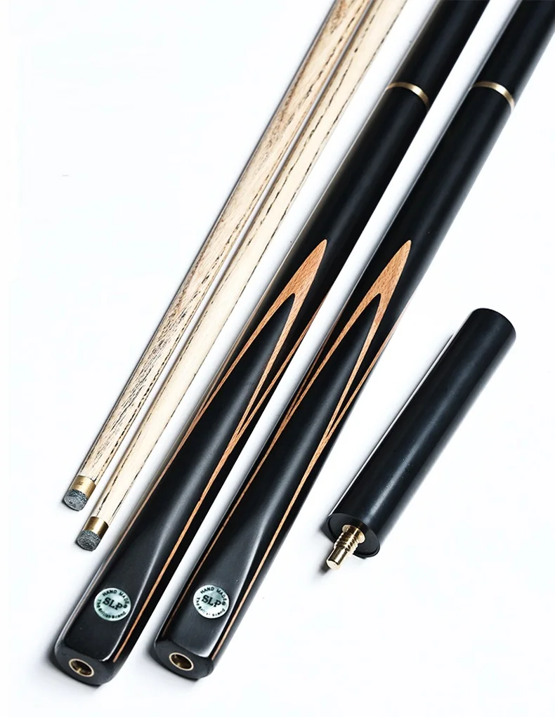 3/4-PC Ash Wood Snooker Billiard Cue with Mini Extension 9mm 10mm