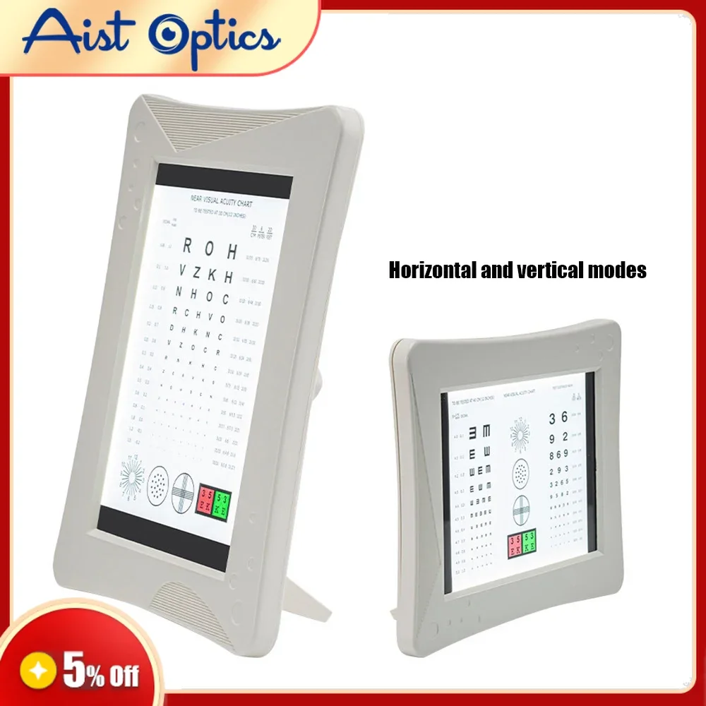 Aist-Ophthalmic-Equipment-Near-Vision-Chart-with-LED-Light-Far-Vision ...