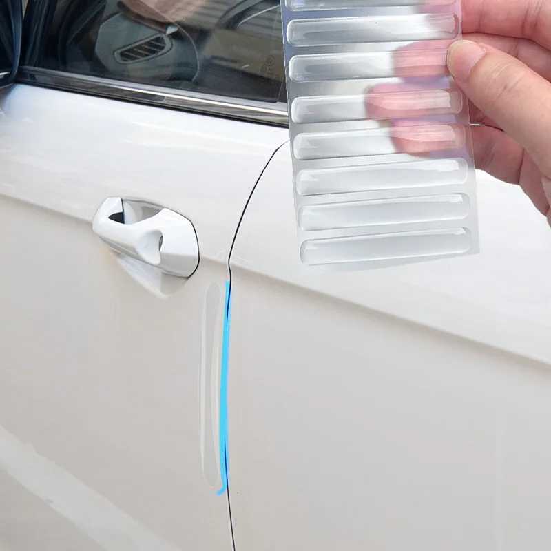 Car Exterior Protector Sticker Transparent Anti Collision Rubber Strip ...
