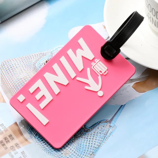 Anti Theft Luggage Tags PVC Don’t Touch Letters Baggage Name Tag ...