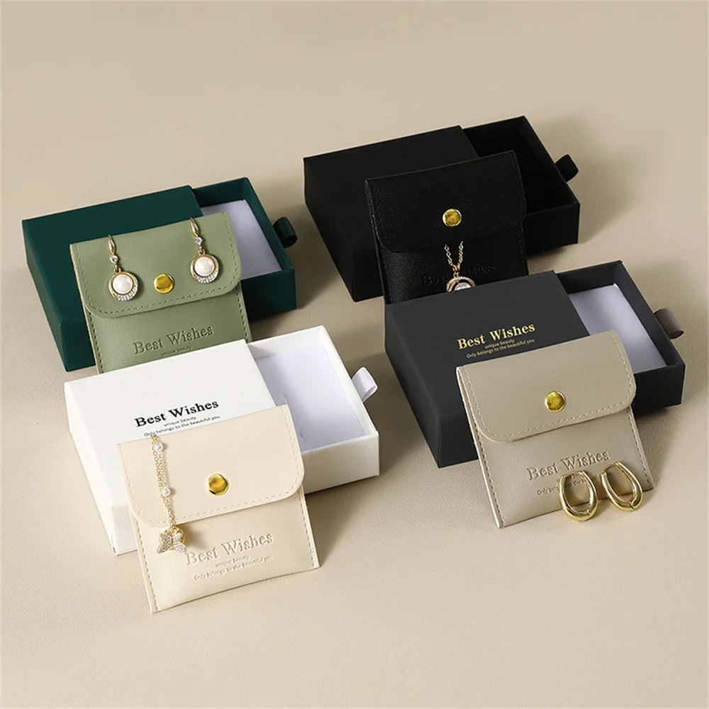 PU-Leather-Jewelry-Organizer-Case-Snap-Bag-Set-Fecho-para-colares ...