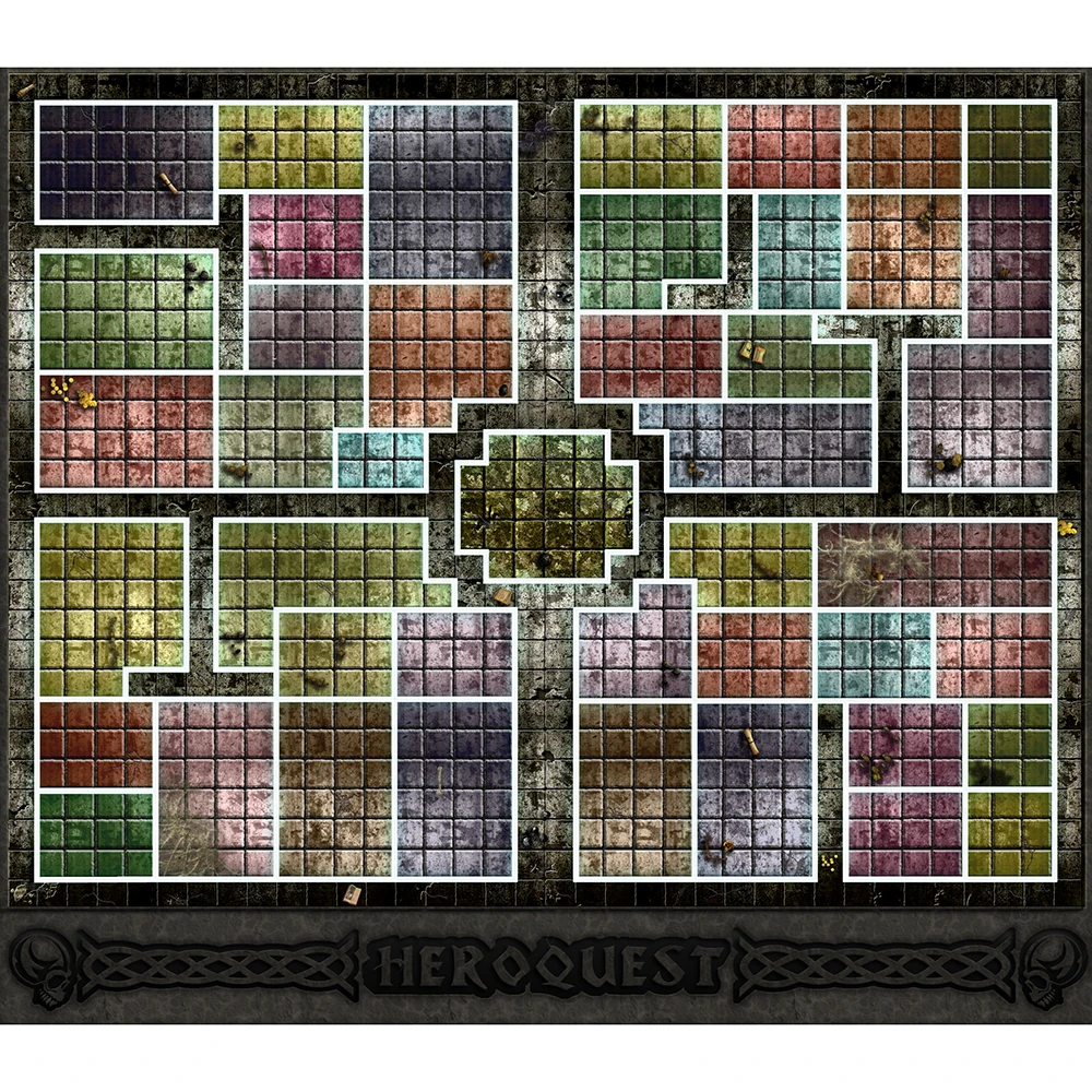 Rubber Games Pad | Heroquest Board | Rubber Mousepad | Rubber Playmat ...