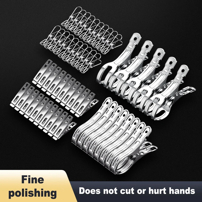 8pc-Strand-tuch-clips-Metall-starke-wind-dichte-W-sche-klammern-Quilt-H ...