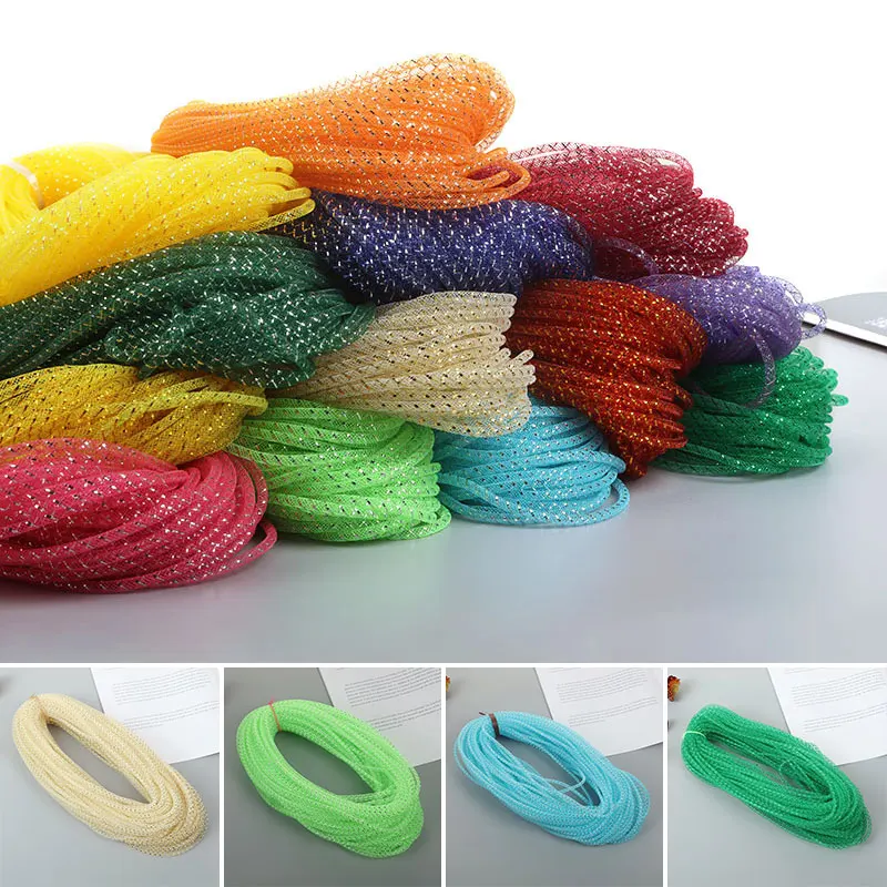 Tubo de malla Tubular de Crin, crinolina trenzada de Crin, collar ...