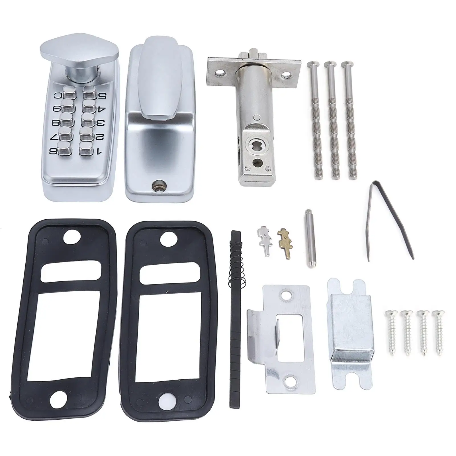 Waterproof-Metal-Code-Lock-2-8-Digit-Antirust-Mechanical-Door-Lock-with ...