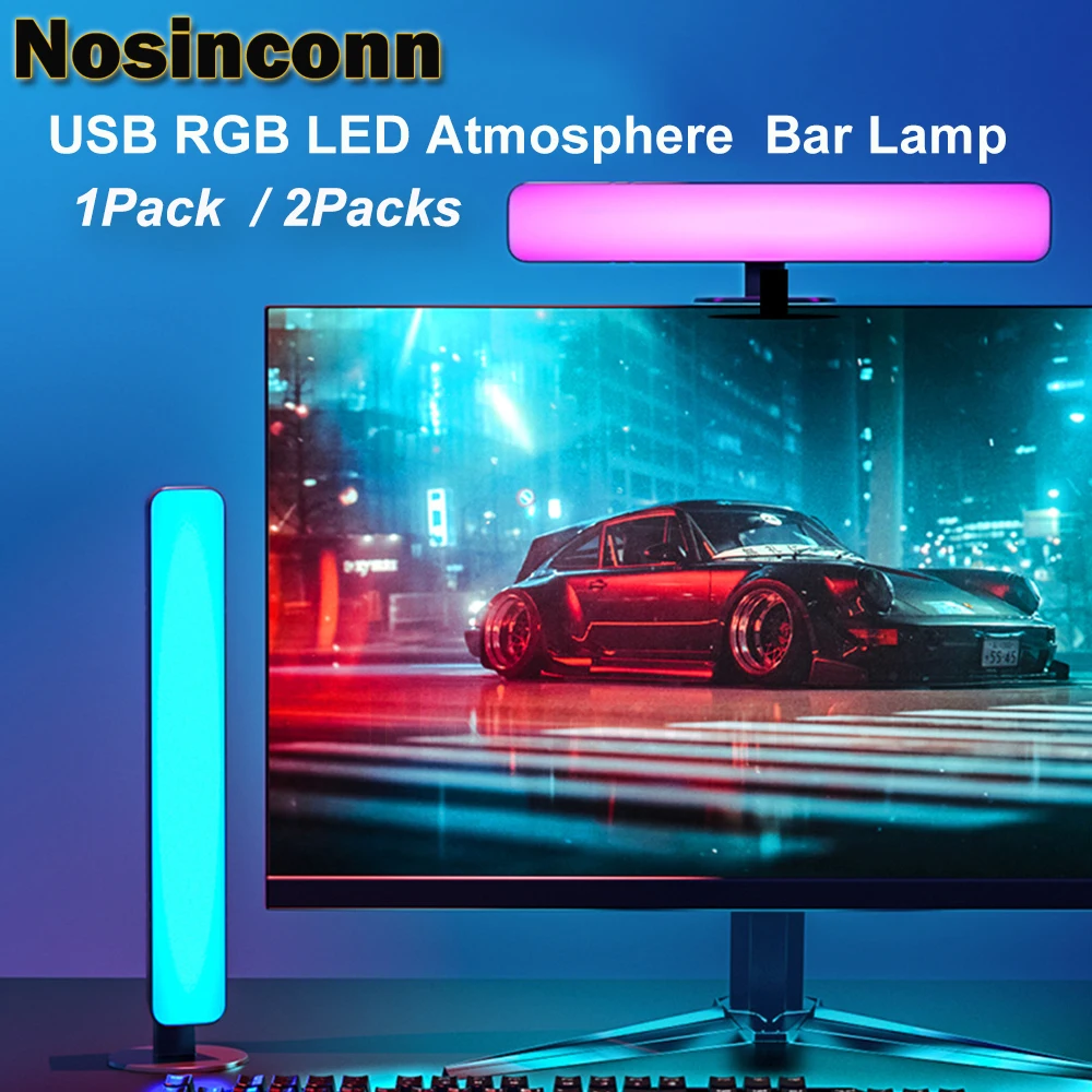 Music-Sync-LED-Light-Bar-RGB-Atmosphere-Lamp-with-24-Key-Remote-Control ...