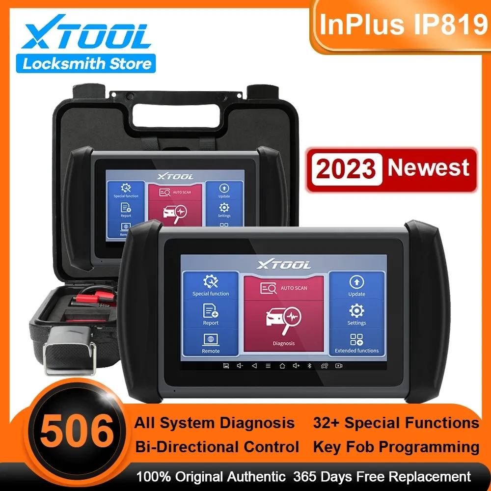 2023 XTOOL InPlus IP819 OBD2 Automotive Diagnostic Tools Key Programmer ...