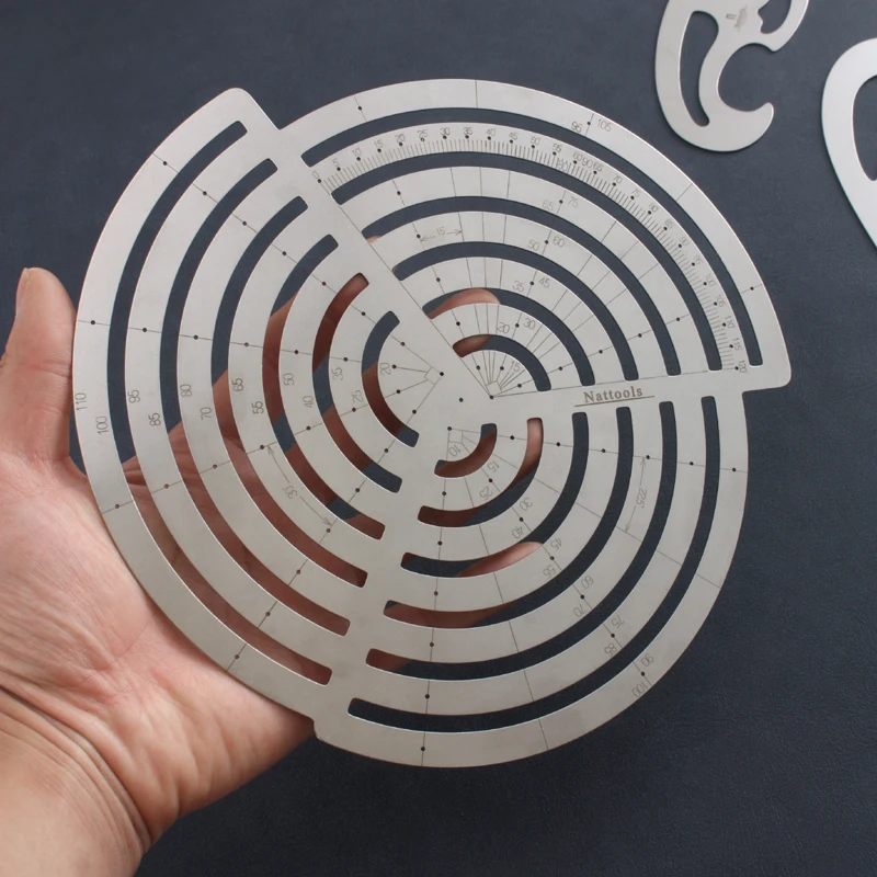 Nattools-Mosquito-Incense-Ruler-Large-Cloud-Ruler-Stainless-Steel-Curve ...