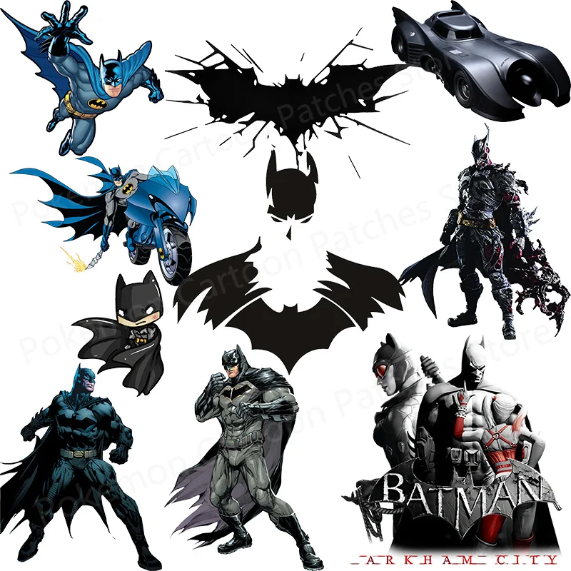 Cartoon-Batman-Movie-Patches-for-Clothing-Hot-Transfers-Clothing-Patch ...