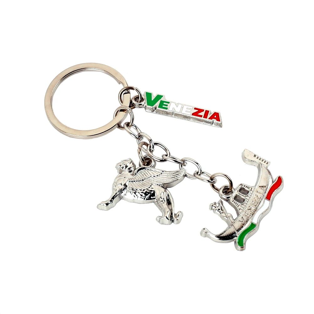 Venice Keychain Gondola St. Mark's Winged Lion Pendant Backpack Charm ...
