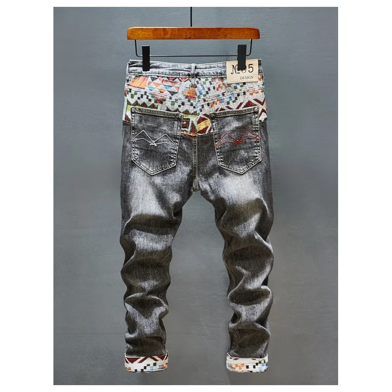 Stitching-Embroidered-Printed-Jeans-Men-s-Cool-Smart-Street-Fashion ...