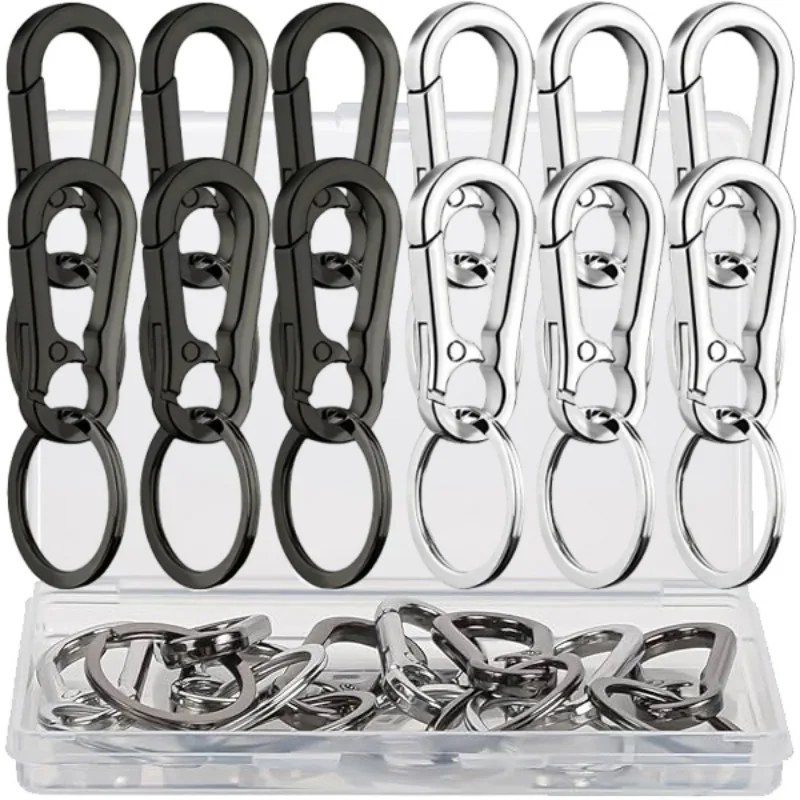 6pcs/set Zinc Alloy Key Rings Car Strong Carabiner Shape Keychain ...