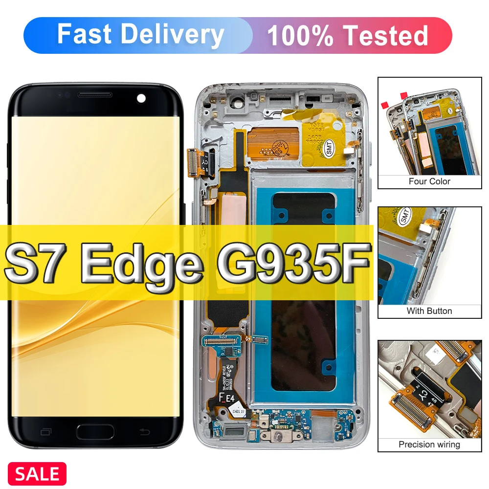5.5'' AMOLED For SAMSUNG Galaxy S7 Edge G935 G935F LCD Display Touch ...