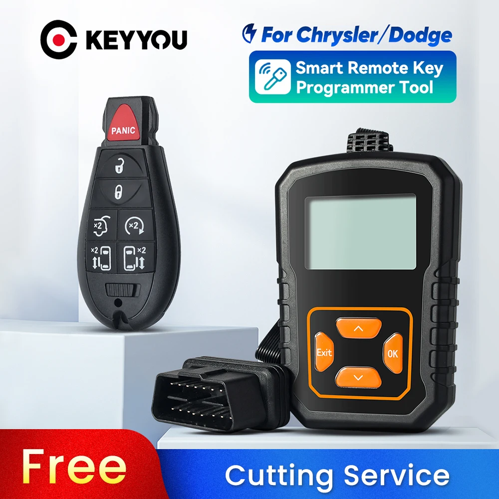 KEYYOU OBD DIY Programmer Car Remote Key For Dodge Caravan Chrysler ...