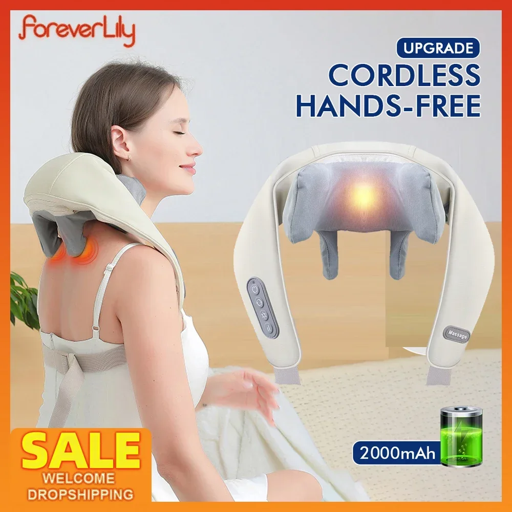 Wireless-Neck-Shoulder-Massager-6D-Heated-Kneading-Shiatsu-Massage ...