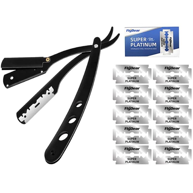 New-Men-Foldable-Stainless-Steel-Blade-Old-fashioned-Razor-Manual ...