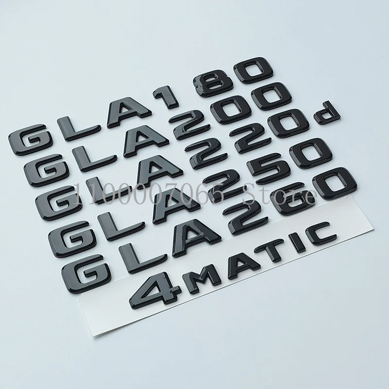 2017 Glossy Black Letters Gla180 Gla200 Gla250 Gla260 Gla220d 4matic ...