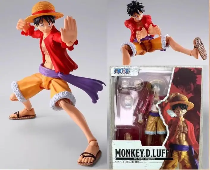 One-Piece-Moveable-Luffy-PVC-Action-Figure-Modelo-Anime-Brinquedos ...