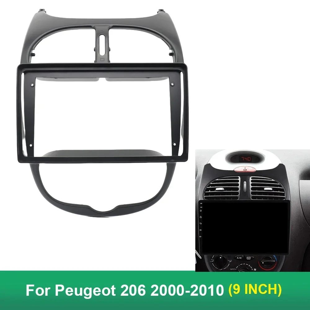 9-Inch-2-Din-Car-Dashboard-Frame-CAR-DVD-Frame-Radio-Panel-Frame ...