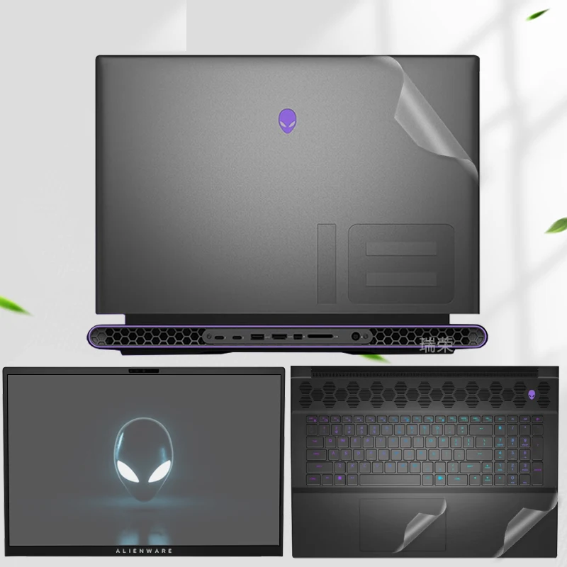 Leather Skin Laptop Stickers for Alienware M18 R1 2023 18INCH