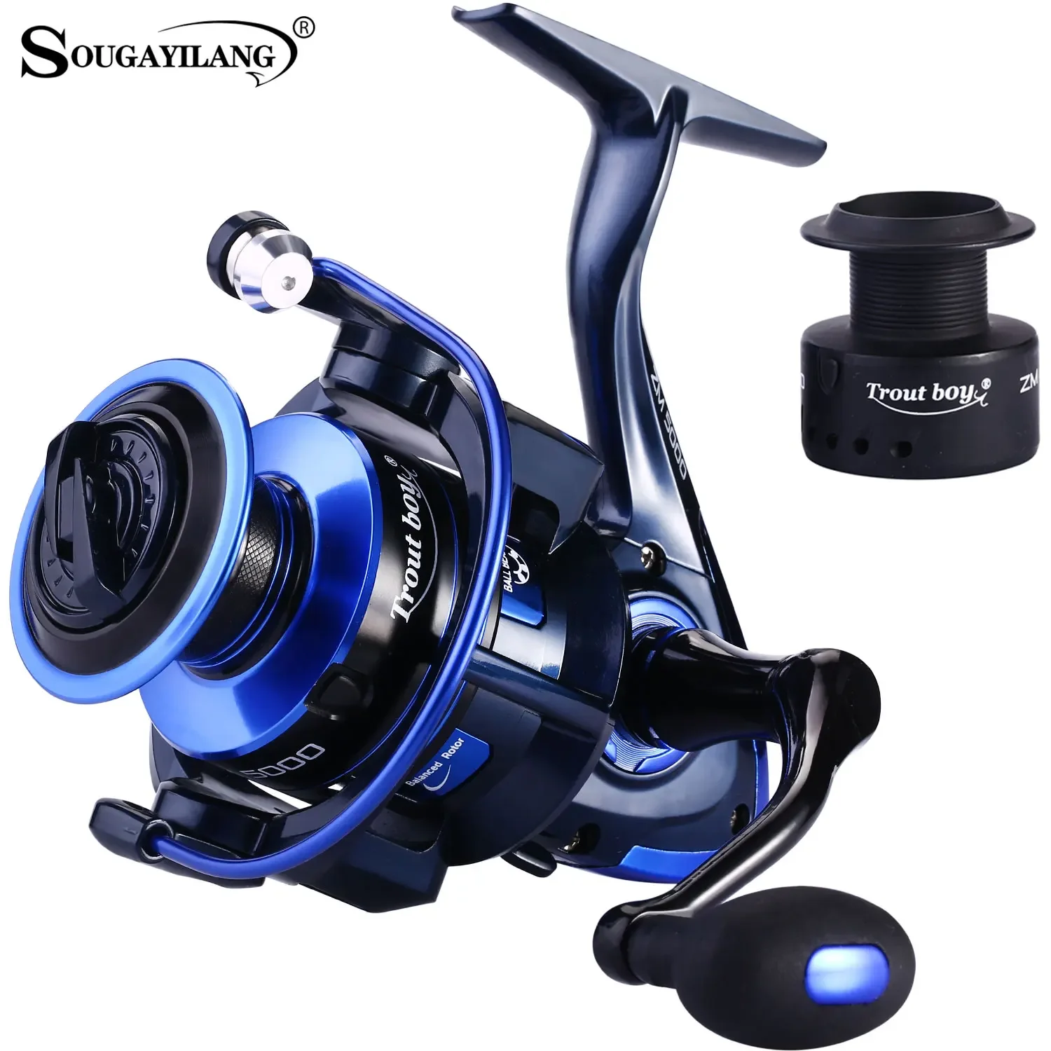 Sougayilang-Fishing-Reel-4-7-5-0-1-Gear-Ratio-Max-Drag-5kg-Spinnning ...