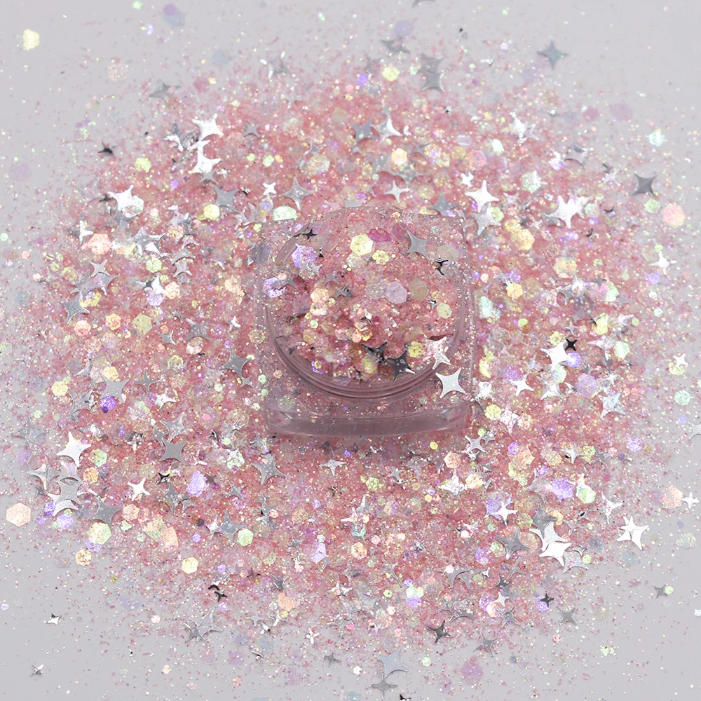 10g/Bag TG Colorful Star Chunky Mixes Glitter Mermaid Glitter ...