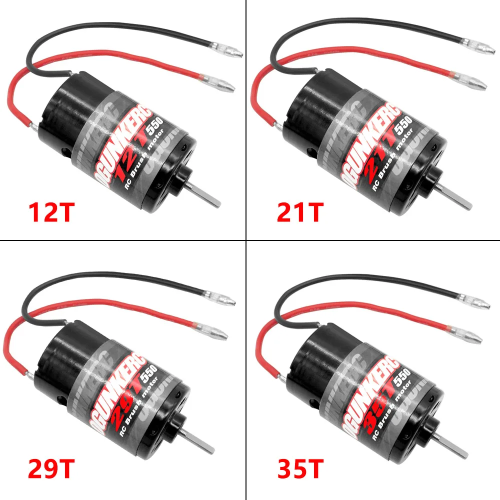 OGRC Motor 550 12T/21T/29T/35T Brushed Motor for Traxxas Slash Redcat ...