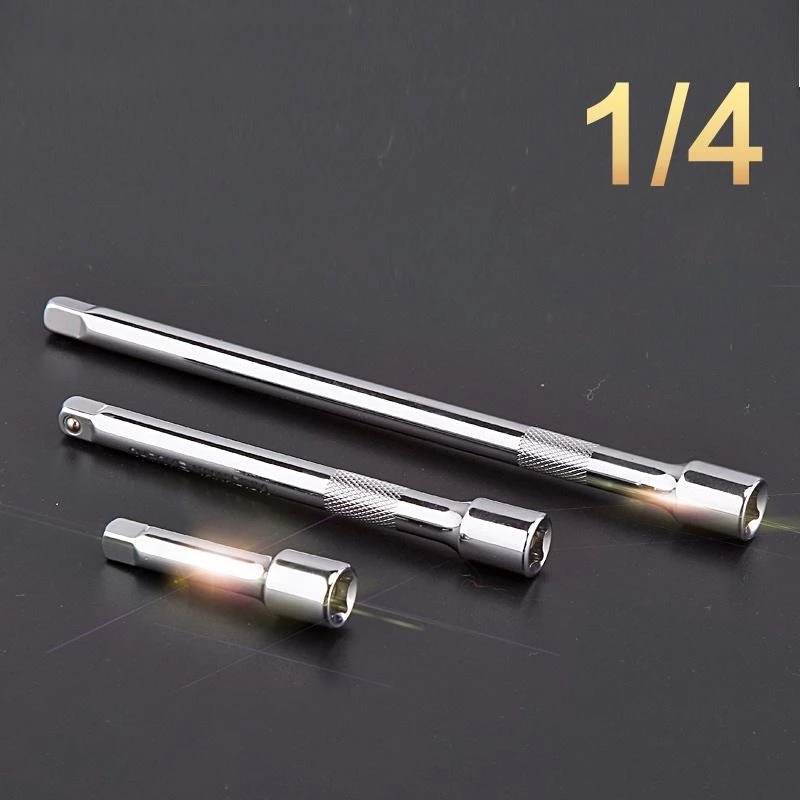 Socket Ratchet Wrench Extension Bar 1/4\" 50/100/150/250mm Ratchet ...