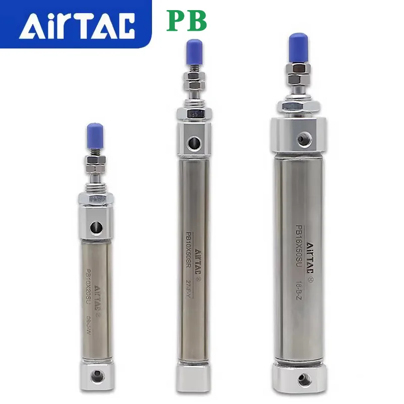 AirTAC Series PB Stainless Steel Small Pneumatic Cylinder PB 6 10 12 16 ...
