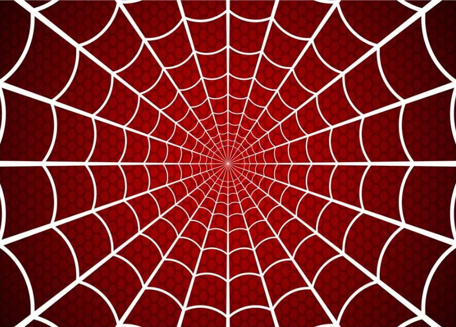 Spiderman White Web Background