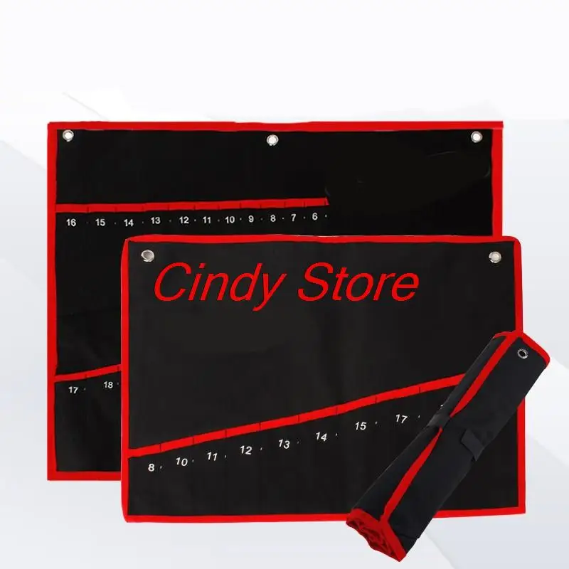 1pc-Practical-Canvas-Tool-Bag-wrench-tool-roll-up-Foldable-Spanner ...