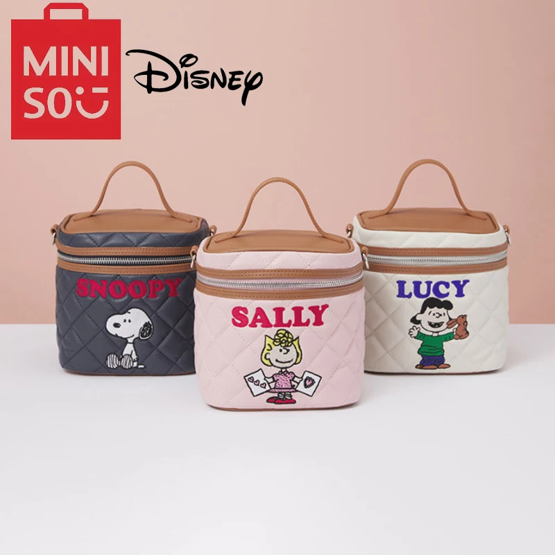 MINISO-Disney-Series-Snoopy-Bucket-Bag-with-Diamond-Embroidery-Handbag ...