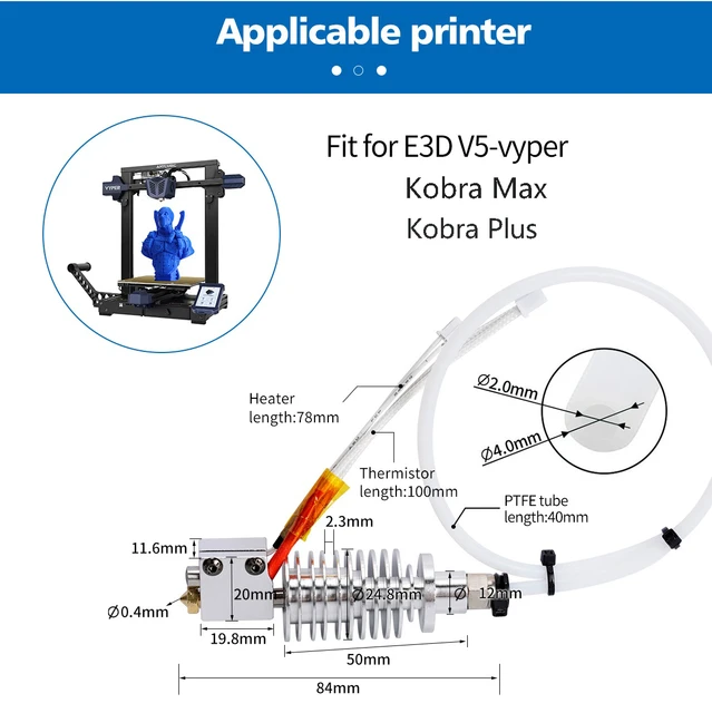 Print Head Kit For Anycubic Kobra Max Shop Cheapest | www.pinnaxis.com