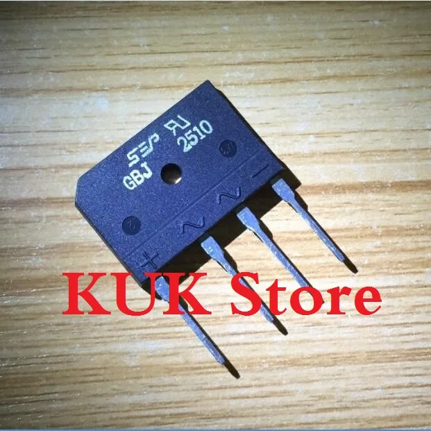 Original New Gbj2510 Gbj 2510 25a 1000v Diode Bridge Rectifier Zip ...