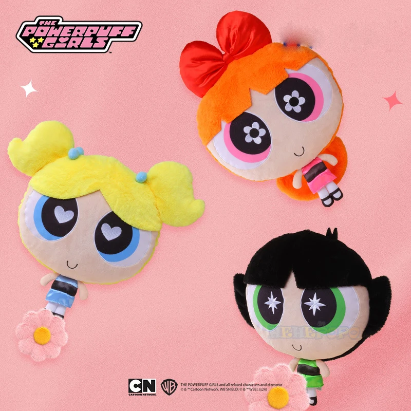 45cm-Powerpuff-Girls-Plush-Pillow-Big-Head-Doll-Cushion-Big-Eyes-Doll ...
