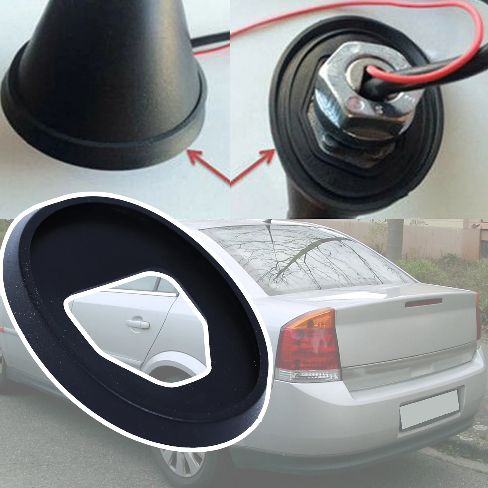 Roof Mast Whip Aerial Antenna Rubber Base Gasket For Holden Vauxhall ...