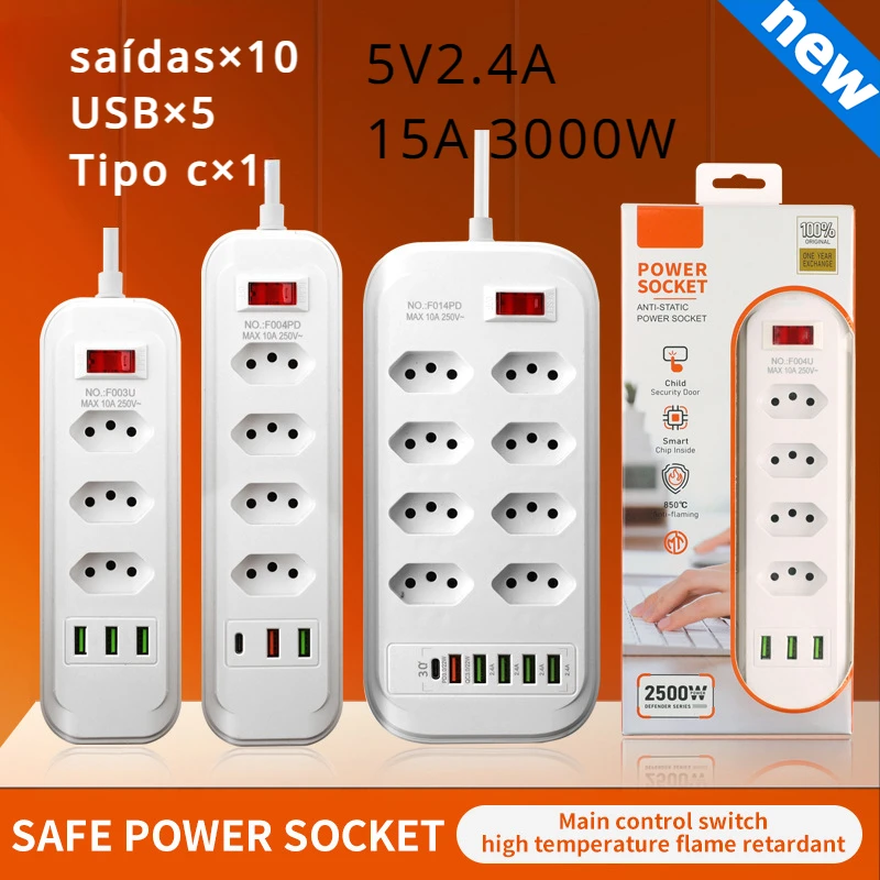 BR-Power-Strip-Socket-15A-3000W-8-10-Outlets-with-Usb-Type-c-PD22W ...