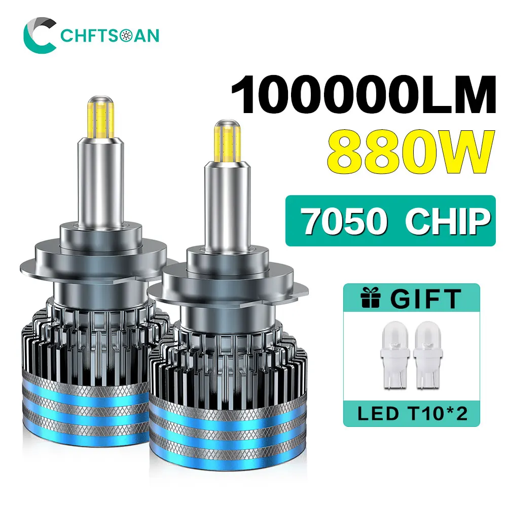 Chftsoan-360-LED-Headlight-H4-High-Power-Headlight-880W-100000LM-H7-H11 ...