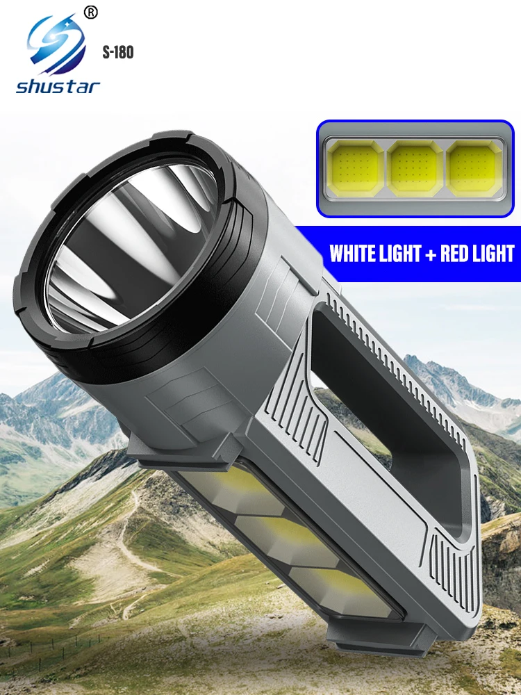 High-Power-LED-Searchlight-Rechargeable-Flashlight-Spotlight-with-High ...