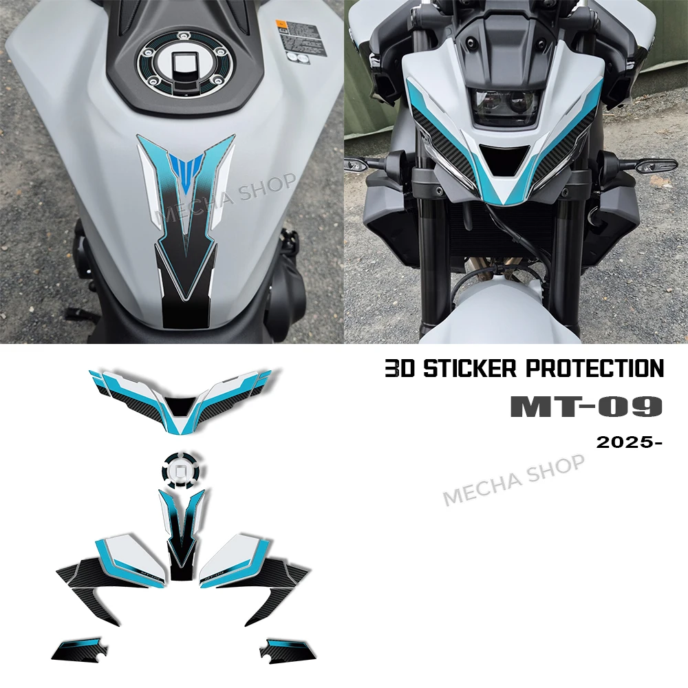 Tank Pad Protection Stickers For MT 09 Ice Storm MT-09 MT09 2025 ...