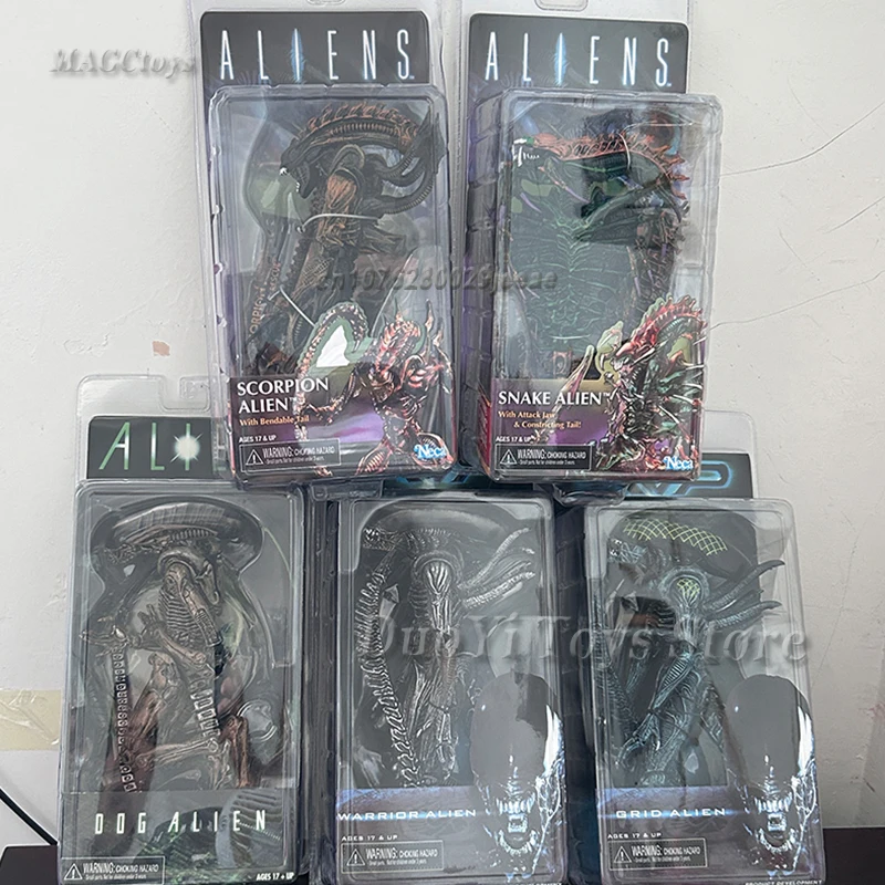 NECA-Grid-Warrior-Xenomorph-Figure-Scorpion-Snake-Alien-Figure-Alien-VS ...