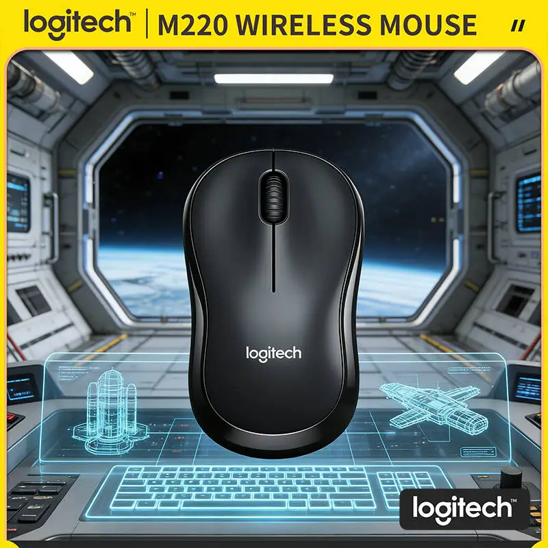 Logitech M220 Silent Wireless Mouse 2.4GHz USB Link 1000 DPI Precision ...