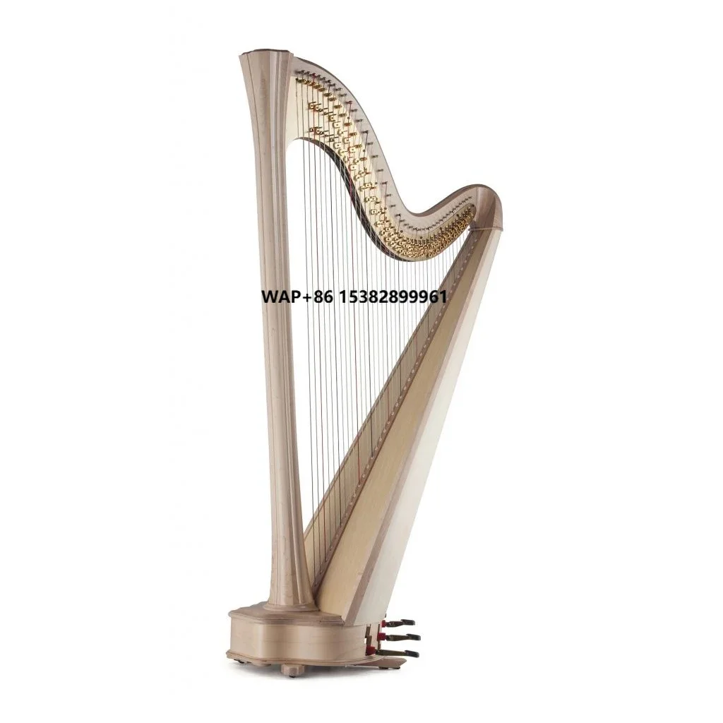 Professional 47 Strings Pedal Harps Extreme Soundboard Customized Shape ...