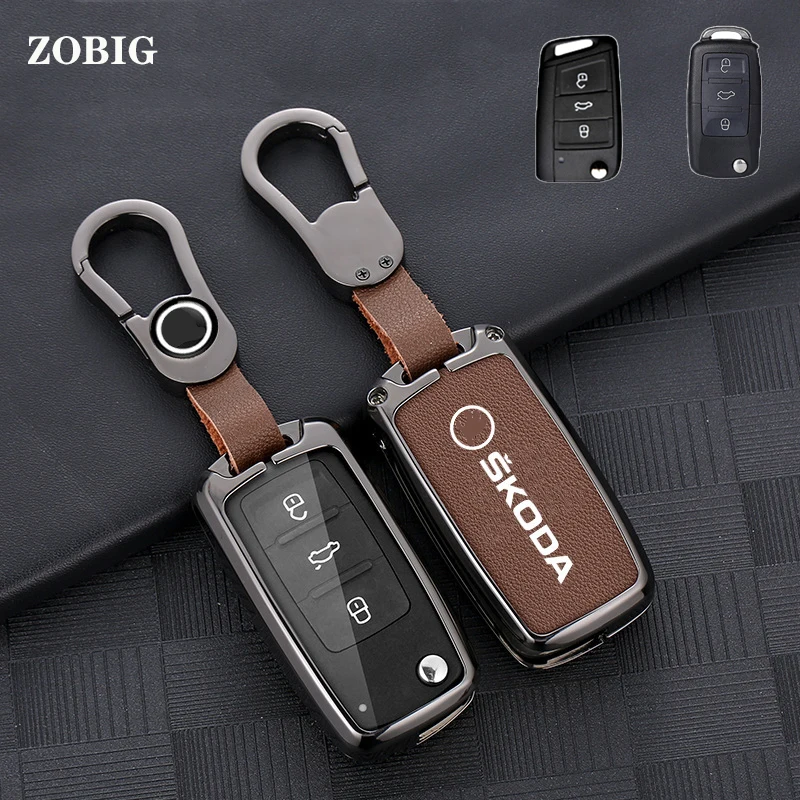 Zobig Zinc Alloy For Skoda Key Fob Cover Key Fob Case For Skoda Scala ...